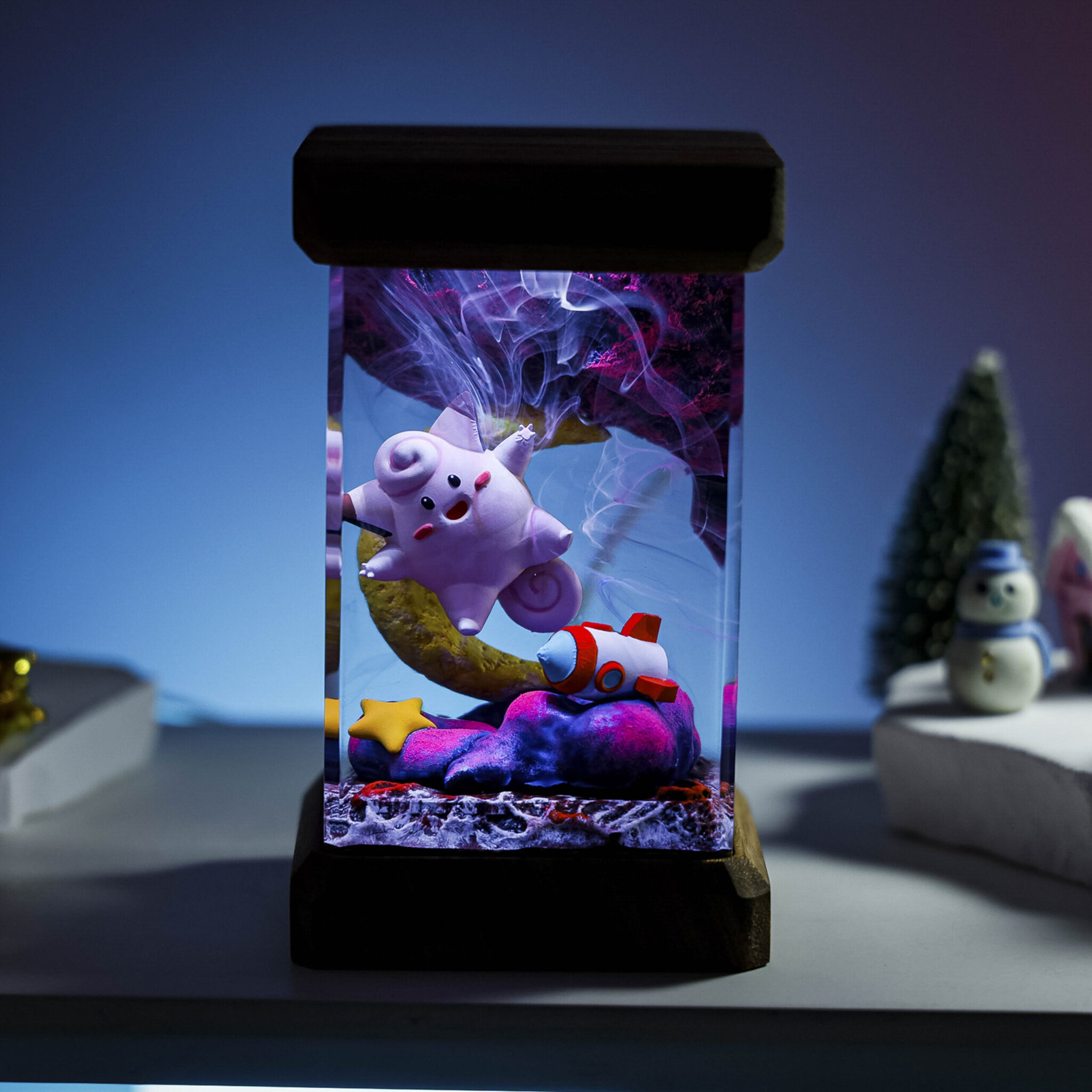 Clefairy Pokemon Resin Diorama Lamp - Vietresin