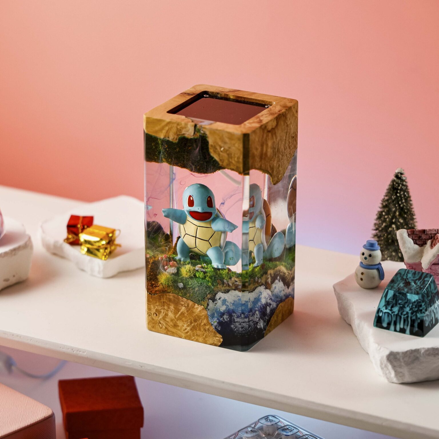 Squirtle Pokemon Resin Diorama Lamp - Vietresin