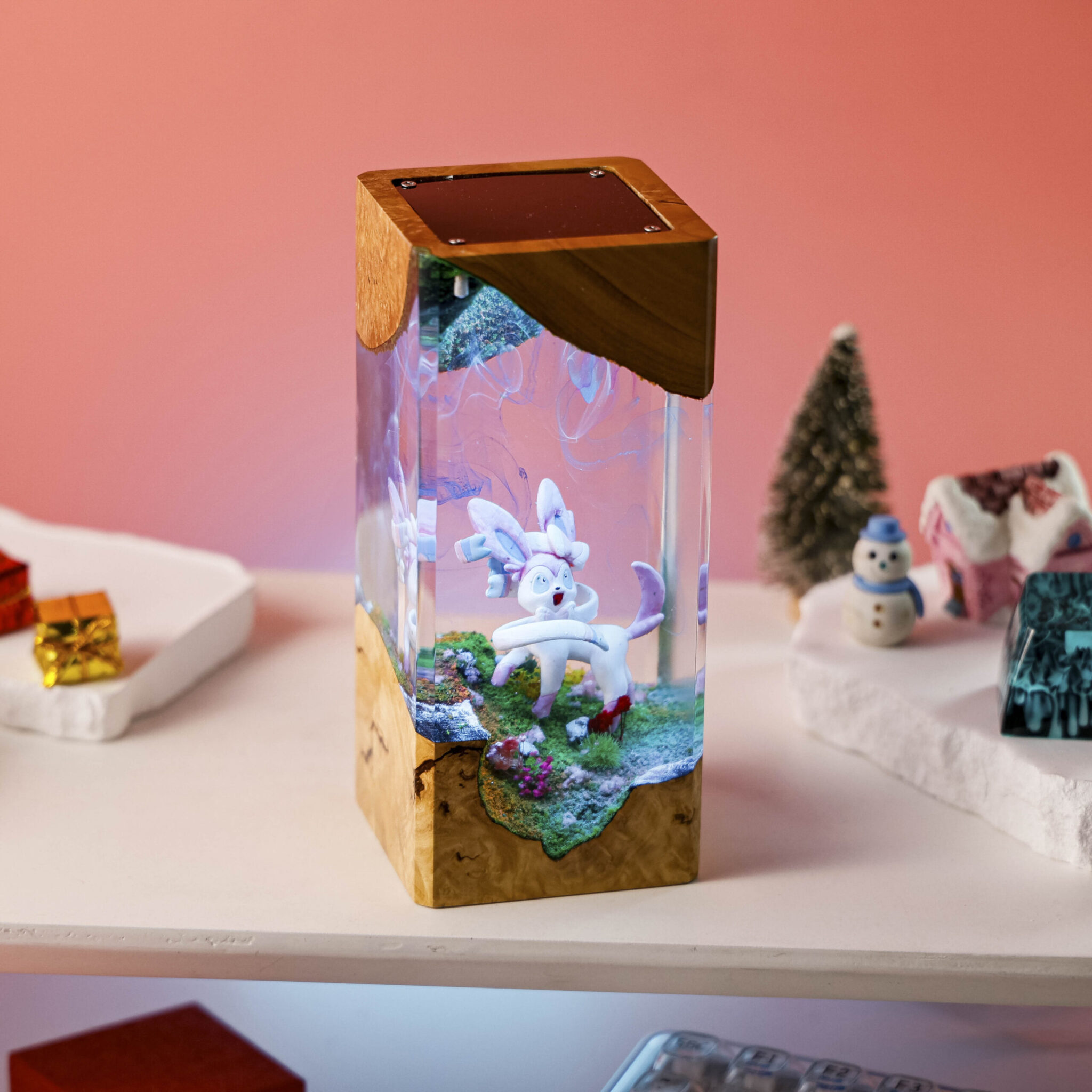Sylveon Pokemon Resin Diorama Lamp - Vietresin